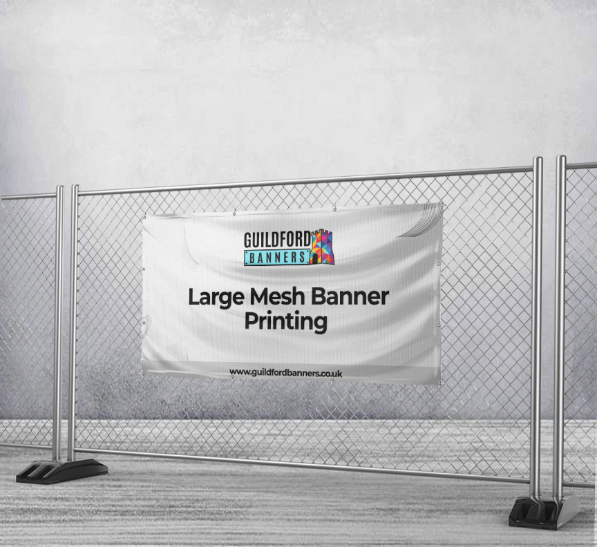 Large Mesh Banner Printing Same Day & Next Day Printing Guildford