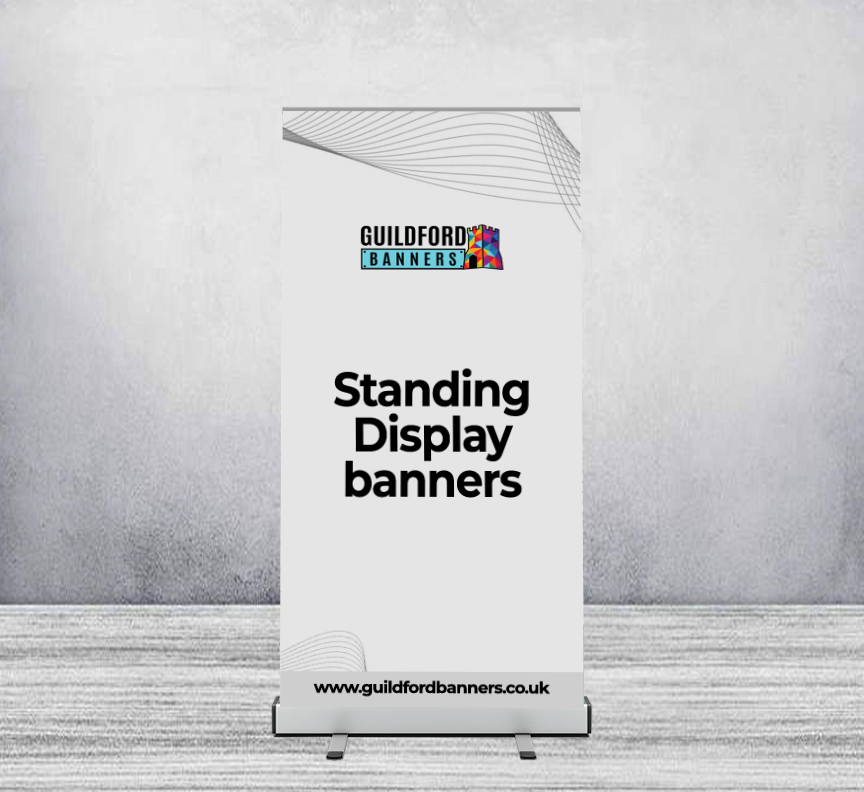 Standing Display banners Same Day & Next Day Printing Guildford
